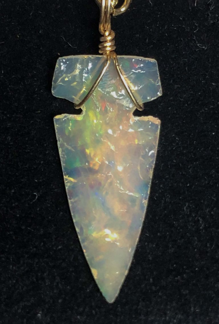 Authentic Native American Jewelry - Custum Opal Arrowhead Jewelry