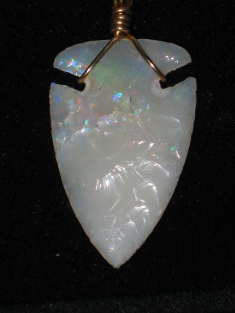 Opal Hopewell Arrowhead Necklace Art Of Ishi