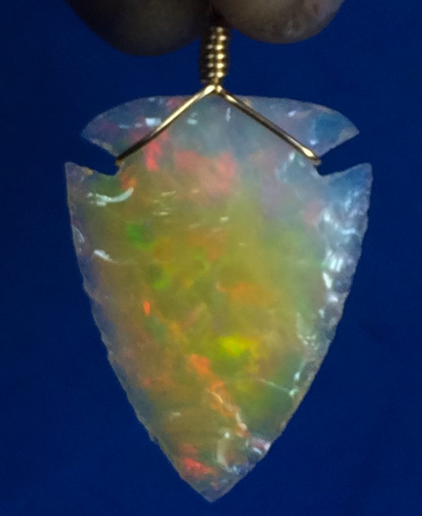 Authentic Native American Jewelry - Custum Opal Arrowhead Jewelry