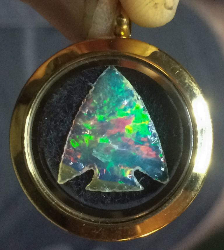 Authentic Native American Jewelry - Custum Opal Arrowhead Jewelry