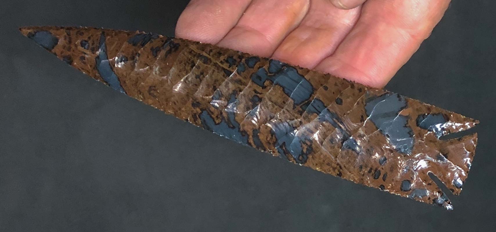 Dragon Skin Obsidian Corner Notch - Art of Ishi