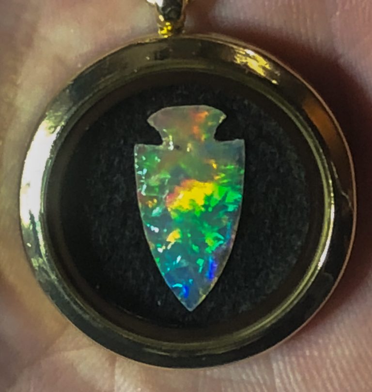 Authentic Native American Jewelry - Custum Opal Arrowhead Jewelry