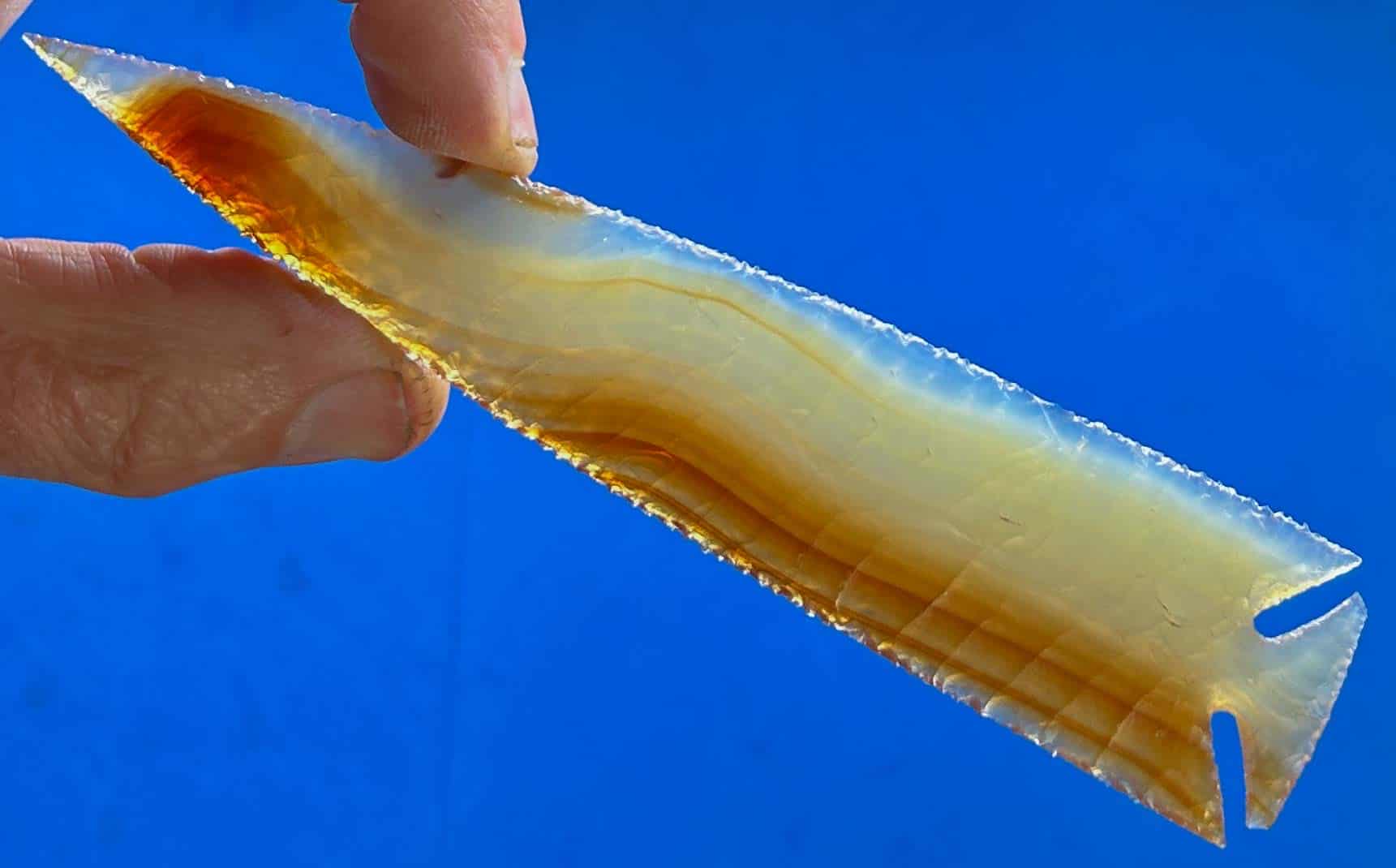Brazilian Agate Deep-Notch Point - Art of Ishi